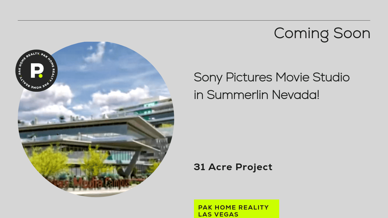 Summerlin Movie Studio Coming Soon - Frank Barrera REALTOR